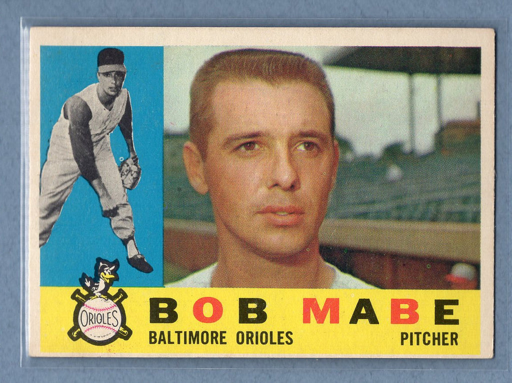1960 Topps #288 Bob Mabe EX GO480 – squirescollectibles